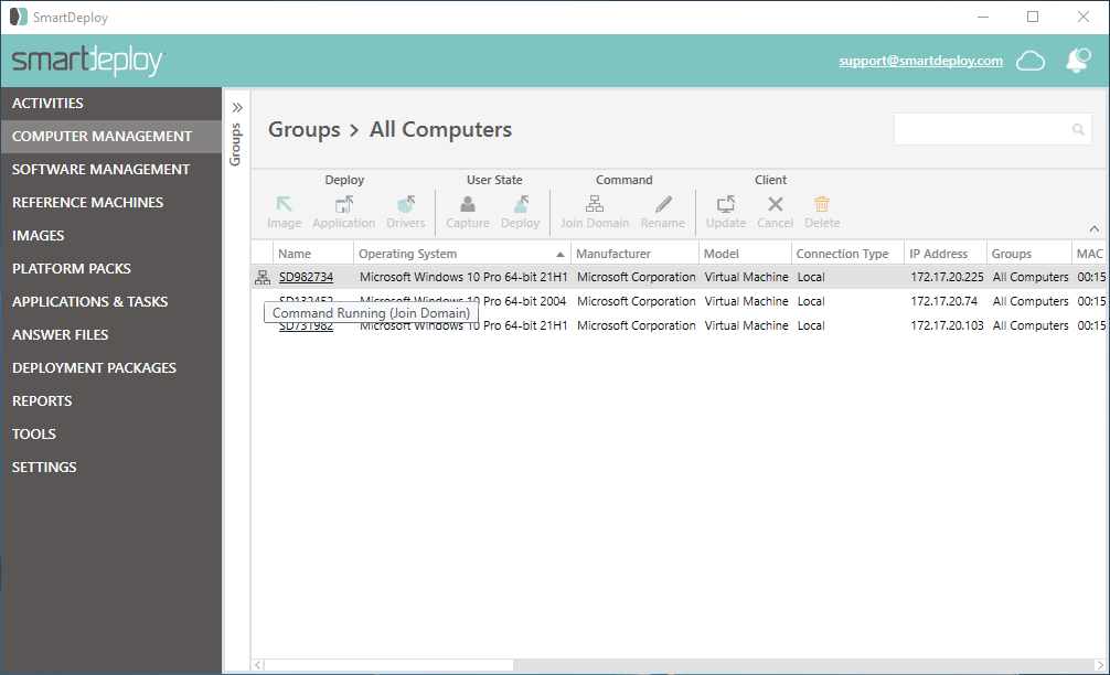 Join a Domain – SmartDeploy Help Center